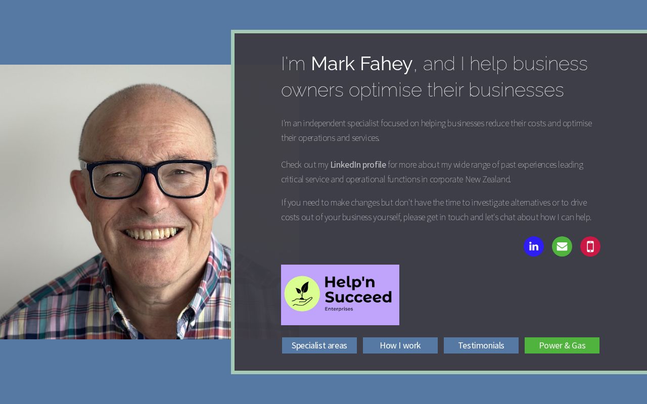 Mark Fahey (NZ) | Independent Specialist | Enhancing service and operational outcomes